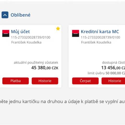 MojeBanka | Internetové bankovnictví | Komerční banka